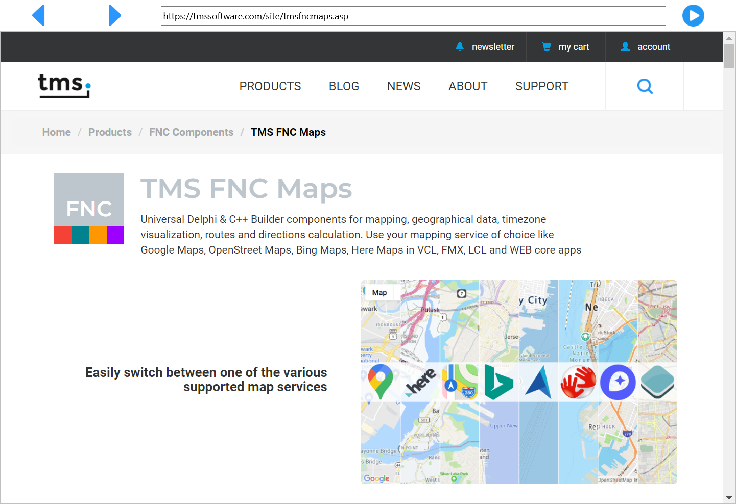 Tms Fnc Core Universal Core Layer For Creating Rich Visual And Non Visual Delphi And C Builder
